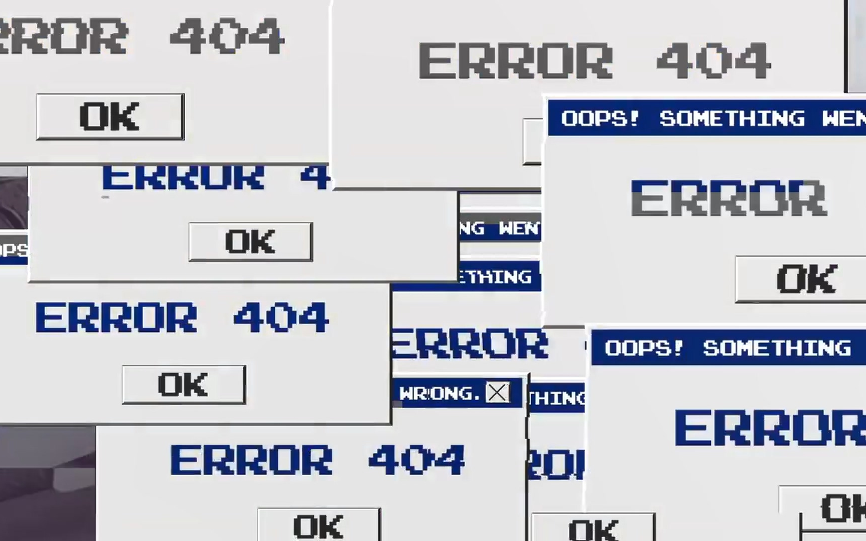 AE模板-30套电脑故障效果的视频图片转场过渡效果毛刺、失真、干扰...