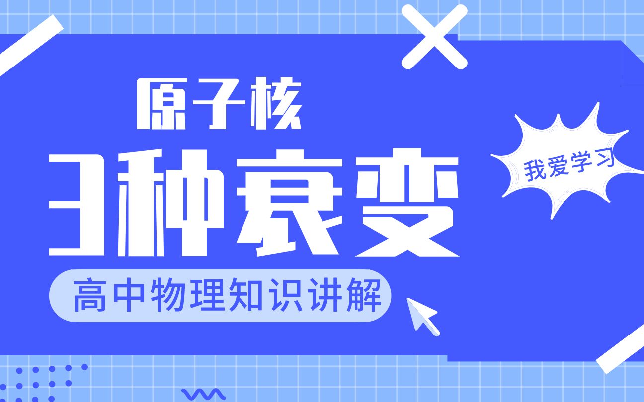 原子核的三种衰变、高中物理选修3-5第19章内容讲解