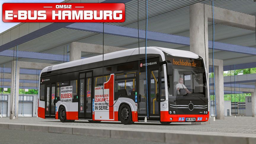 巴士模拟2 - E-Bus Hamburg:试玩纯电动奔驰ECitaro | 4K60