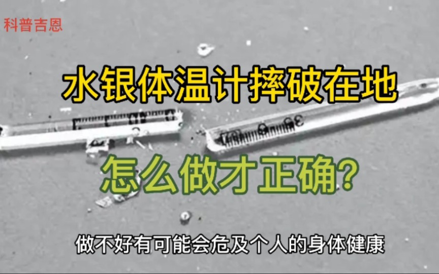 水银体温计摔破在地,千万别扫!看看正确的步骤