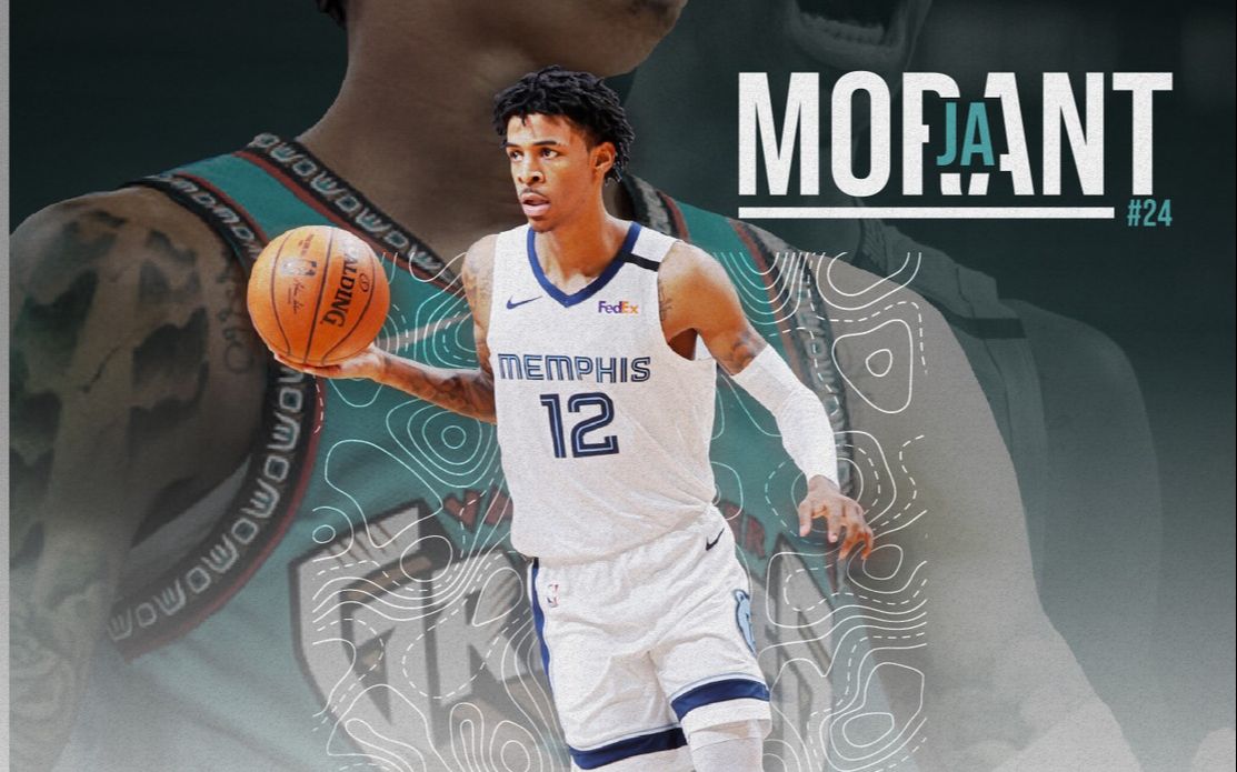 NBA2K22 MC生涯模式 莫兰特建模 捏脸数据 实战集锦 突投结合的...