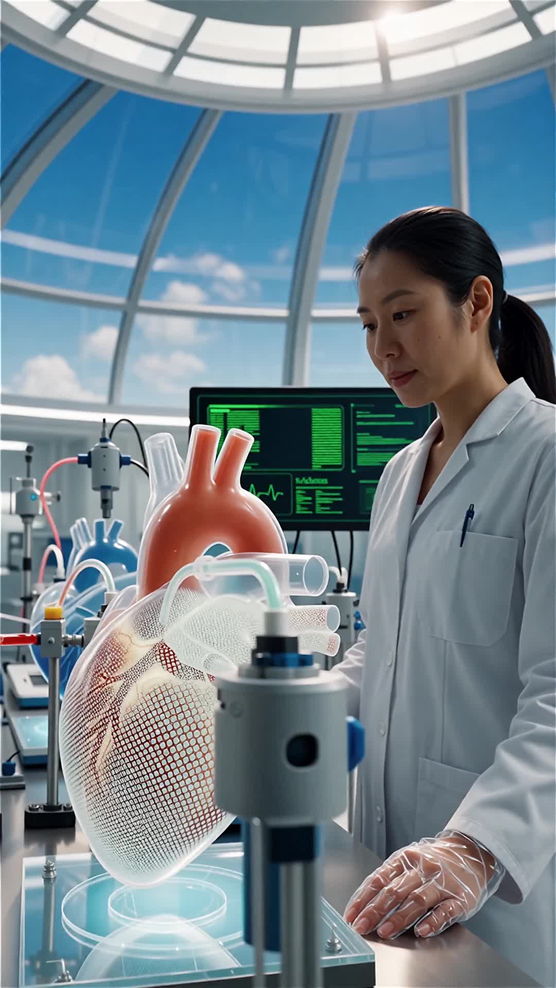 ...模具外围包围血液毛细血管提供充足营养物质支撑 纳米微针数据3D...