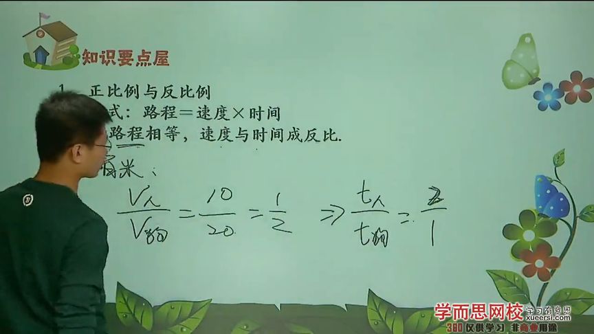 (1)比例法解行程问题--五年级奥数46讲