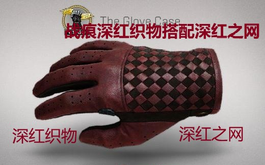 【CSGO】战痕深红织物搭配深红之网系列匕首