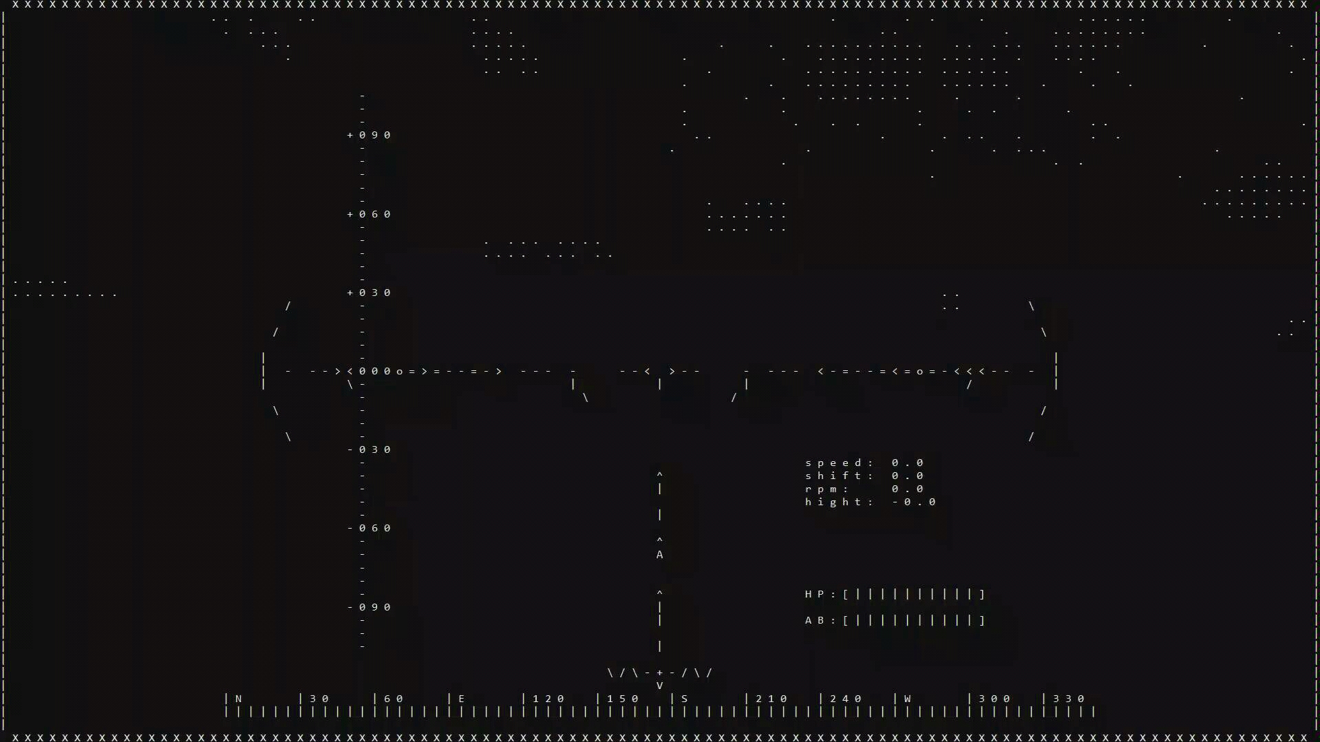 【Java】自制字符画面3D引擎,极致空战Z(Dogfight_Z)开发中,敬请期待!