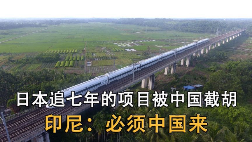 日本追7年的印尼高铁项目,却被我国突然截胡,印尼:必须中国来