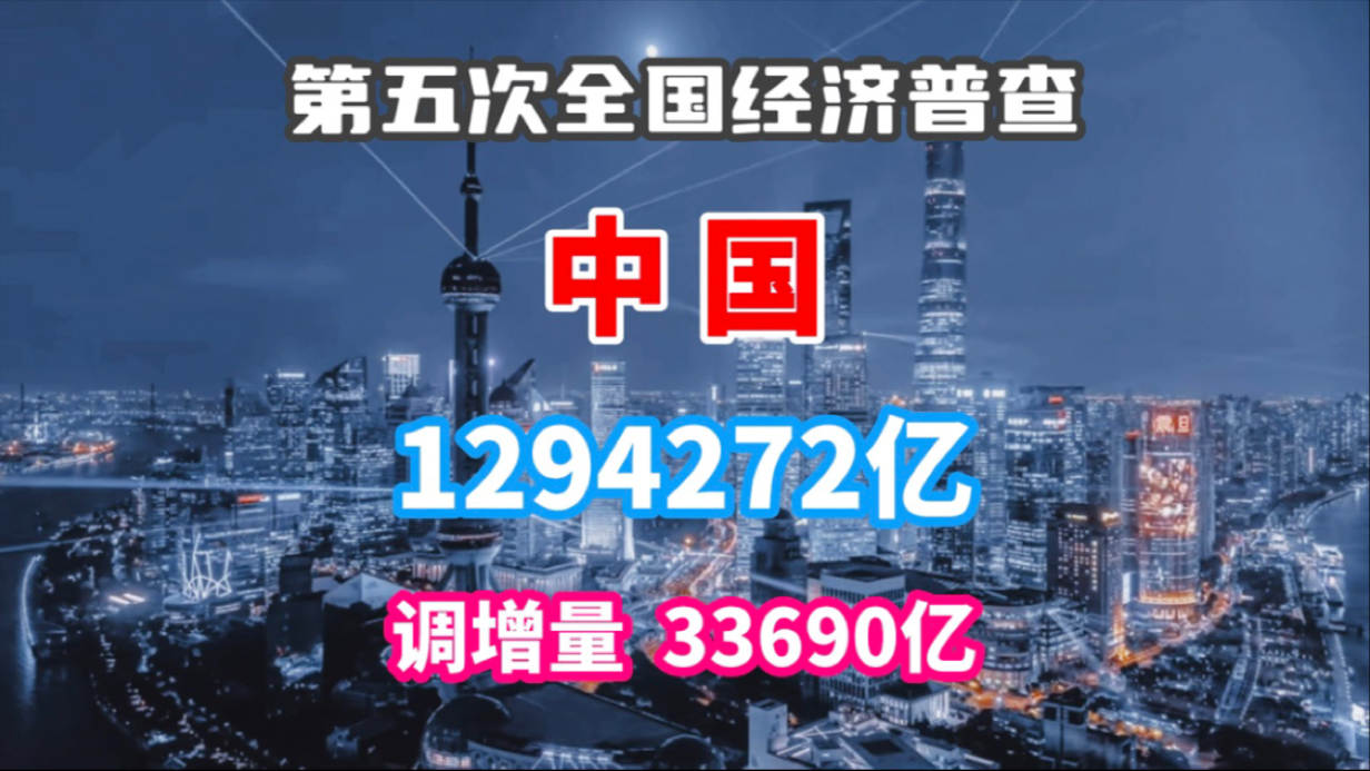 【GDP速报】第五次全国经济普查数据公布:调增3.36万亿!总量超129.4...