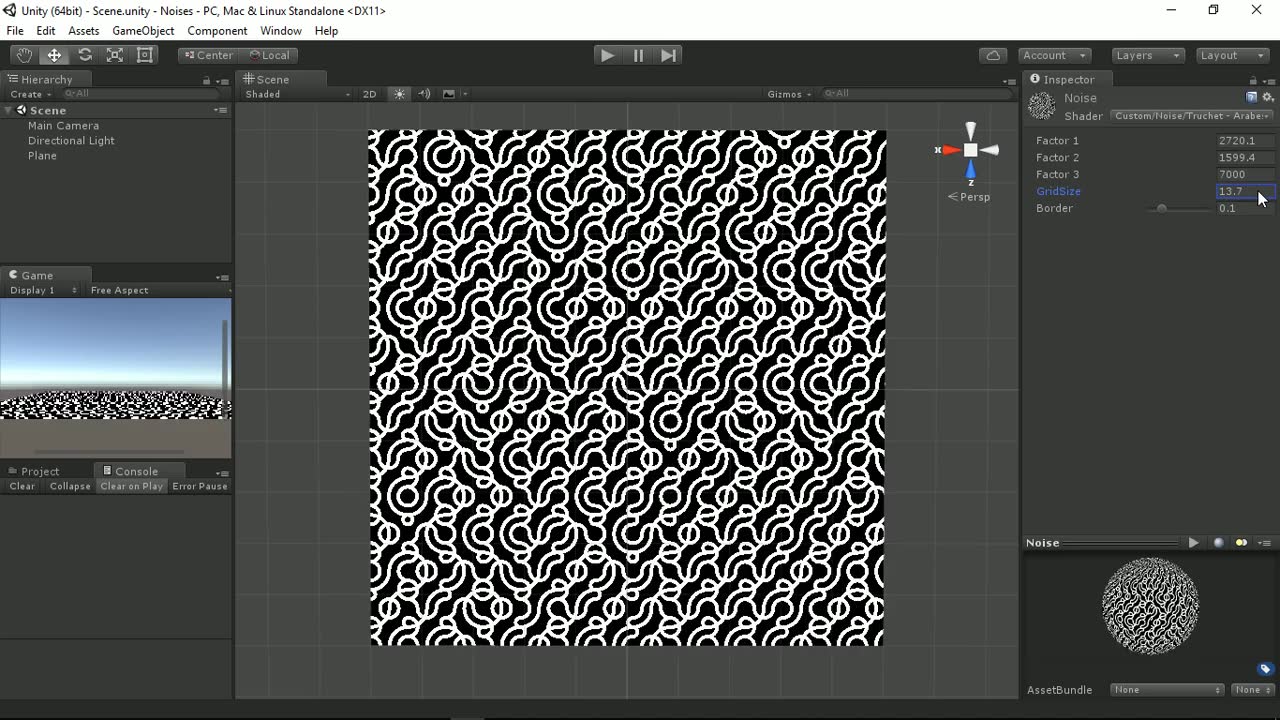 Unity shader 噪声与模式