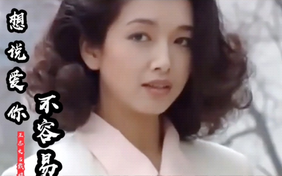 王志文经典老歌《想说爱你不容易》音乐响起仿佛又回到了从前!