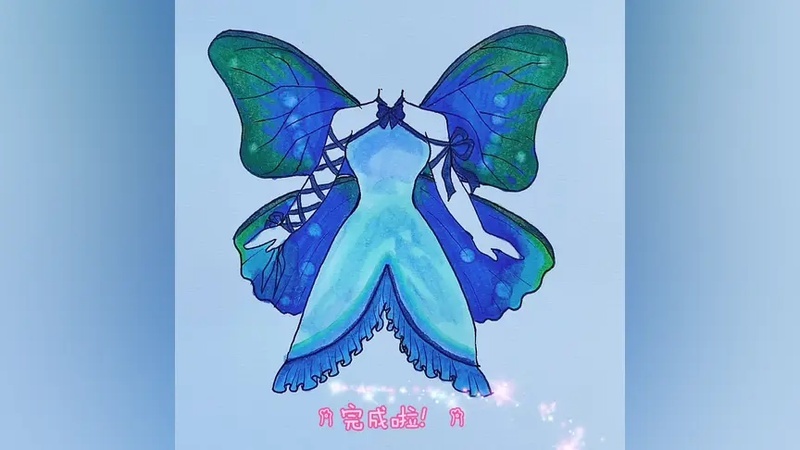蝴蝶仙子 简笔画 主动发现美的生活 ,美的智慧家 绘画 动漫