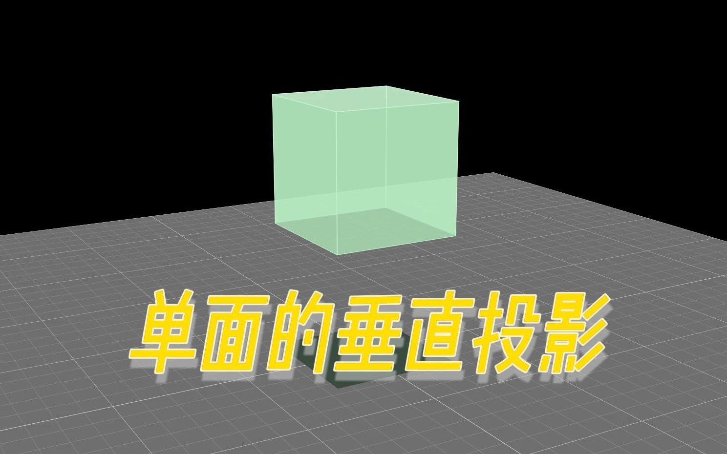 平行光源下的单个面的投影面积