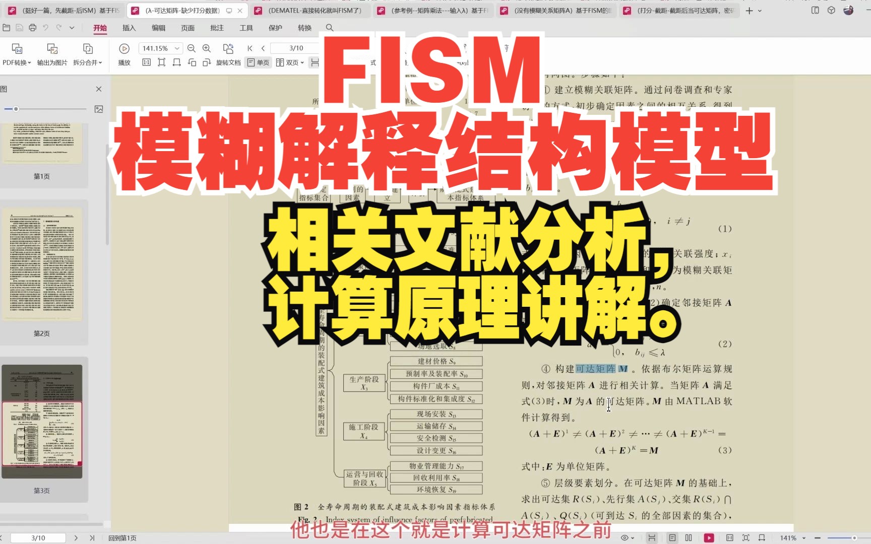 FISM模型原理,它到底是什么计算的?(模糊解释结构模型