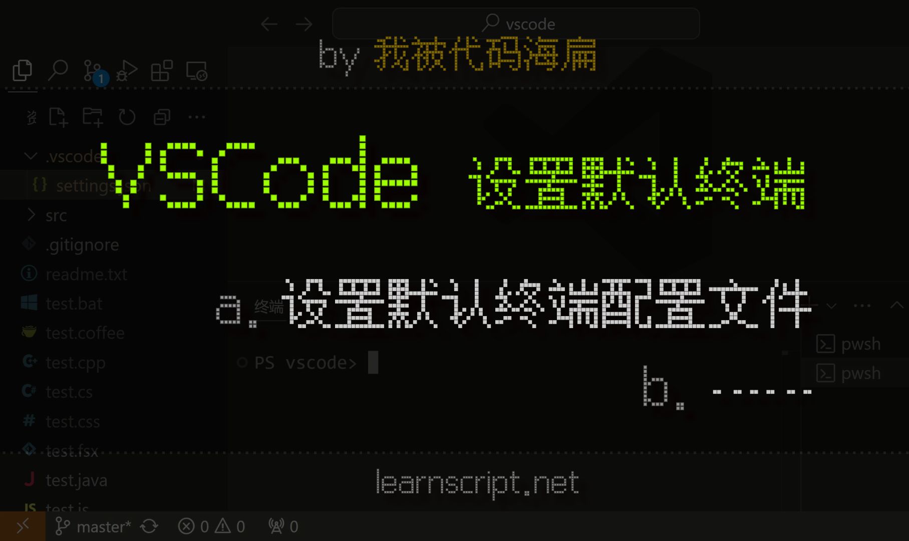『VSCode 教程』如何设置默认的 Visual Studio Code 终端/终端配置...