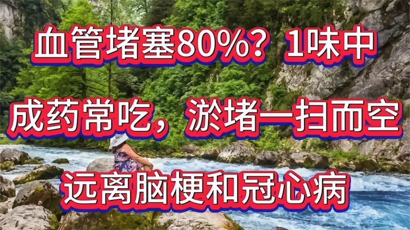 血管堵塞80?1味中成药常吃,淤堵一扫而空,远离脑梗和冠心病