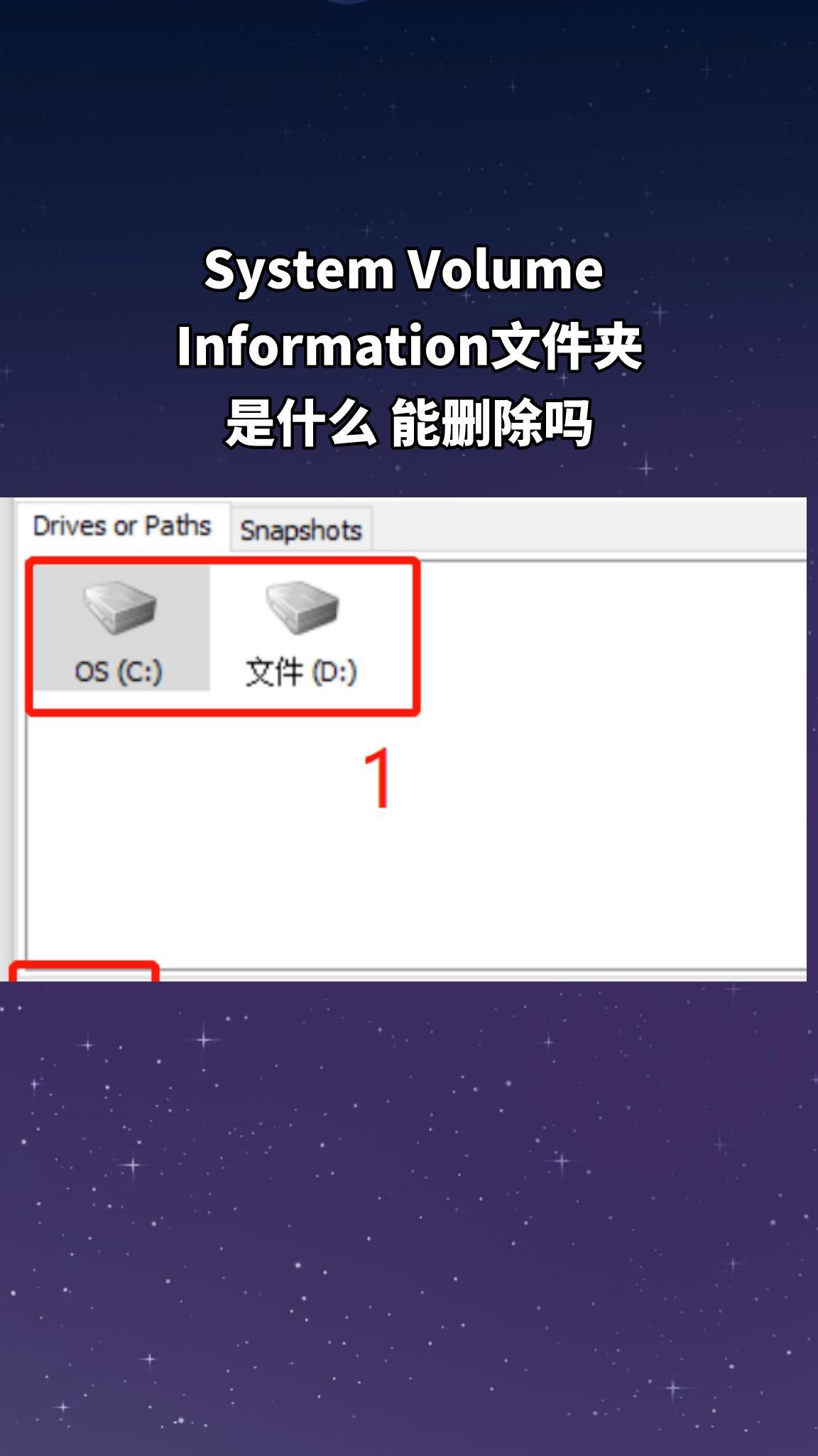 System Volume Information文件夹是什么 能删除吗.