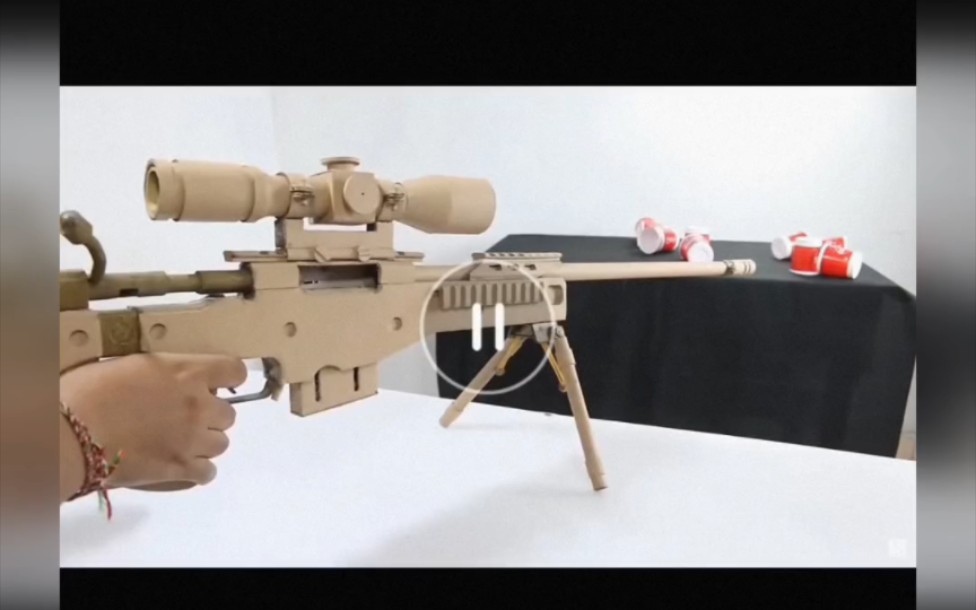 纸板抛壳木仓 ,纸质子弹