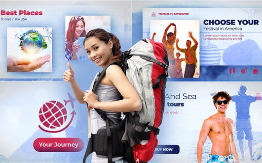 AE模板-旅行社介绍视频旅游公司宣传片视频