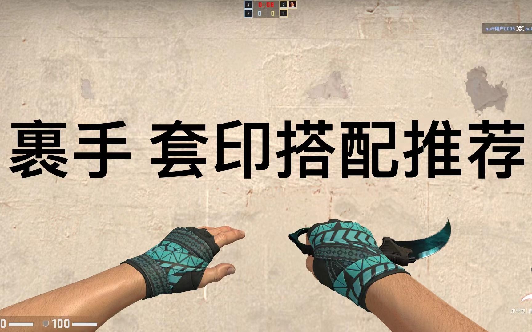 哞酱CSGO饰品搭配推荐 裹手 套印_网络游戏热门视频