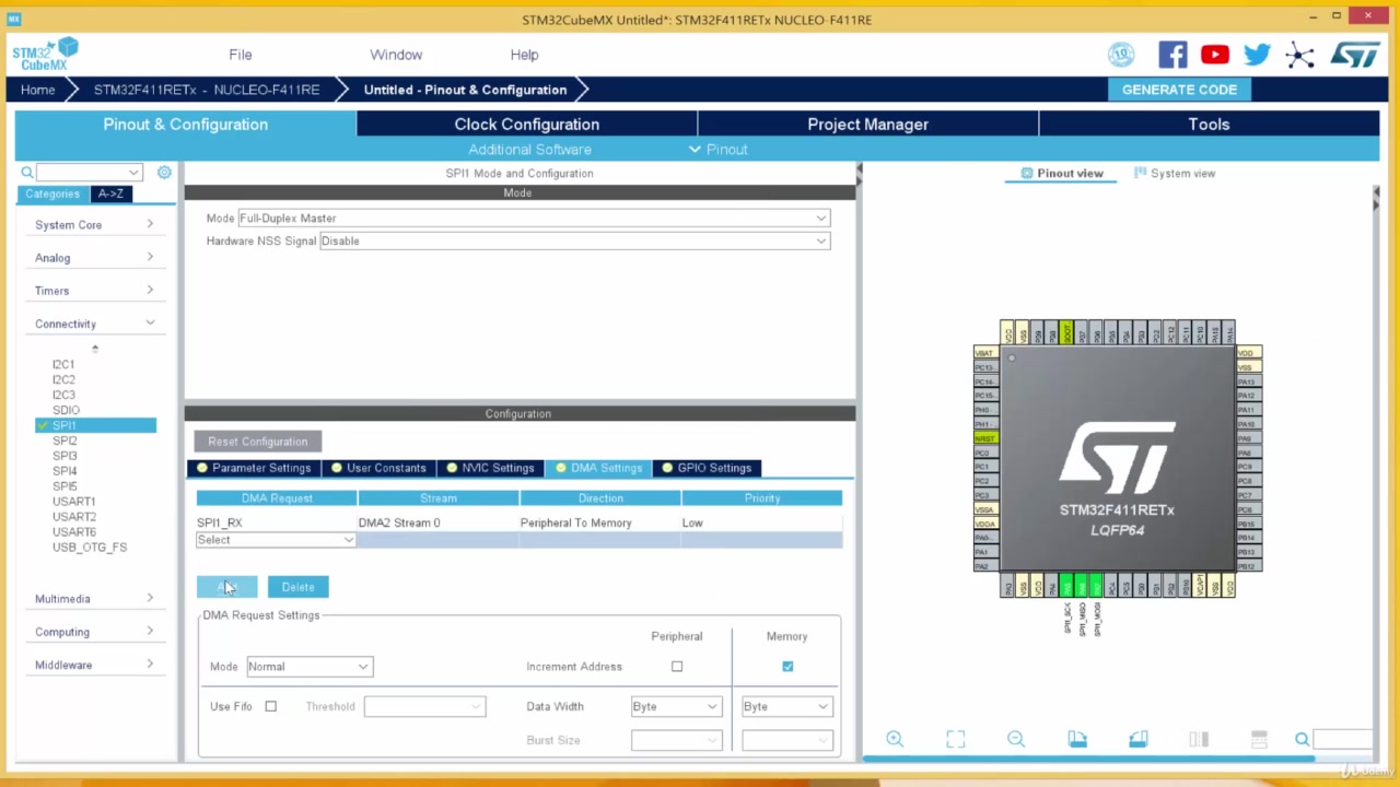 STM32CubeMX 5和CubeIDE-嵌入式系统 六 开发串行外围接口(SPI)...