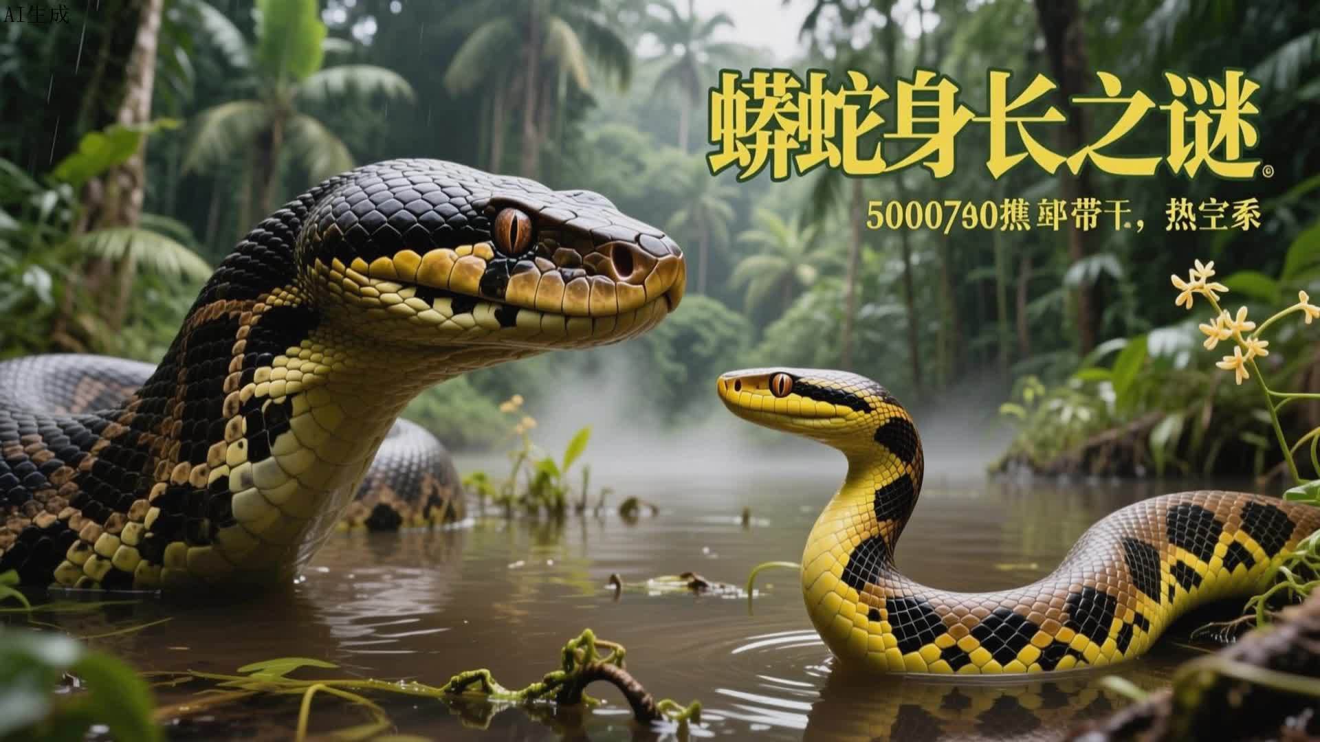 巨蟒惊人长度揭秘动物世界巨无霸