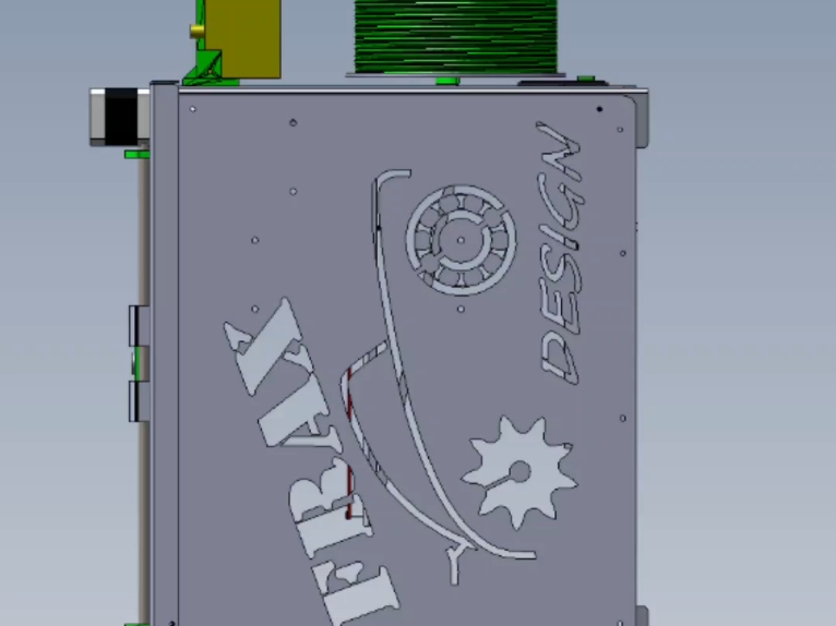 FRAX3D打印机3D图纸,包含完整的设计文件,Solidworks软件设计,包含...