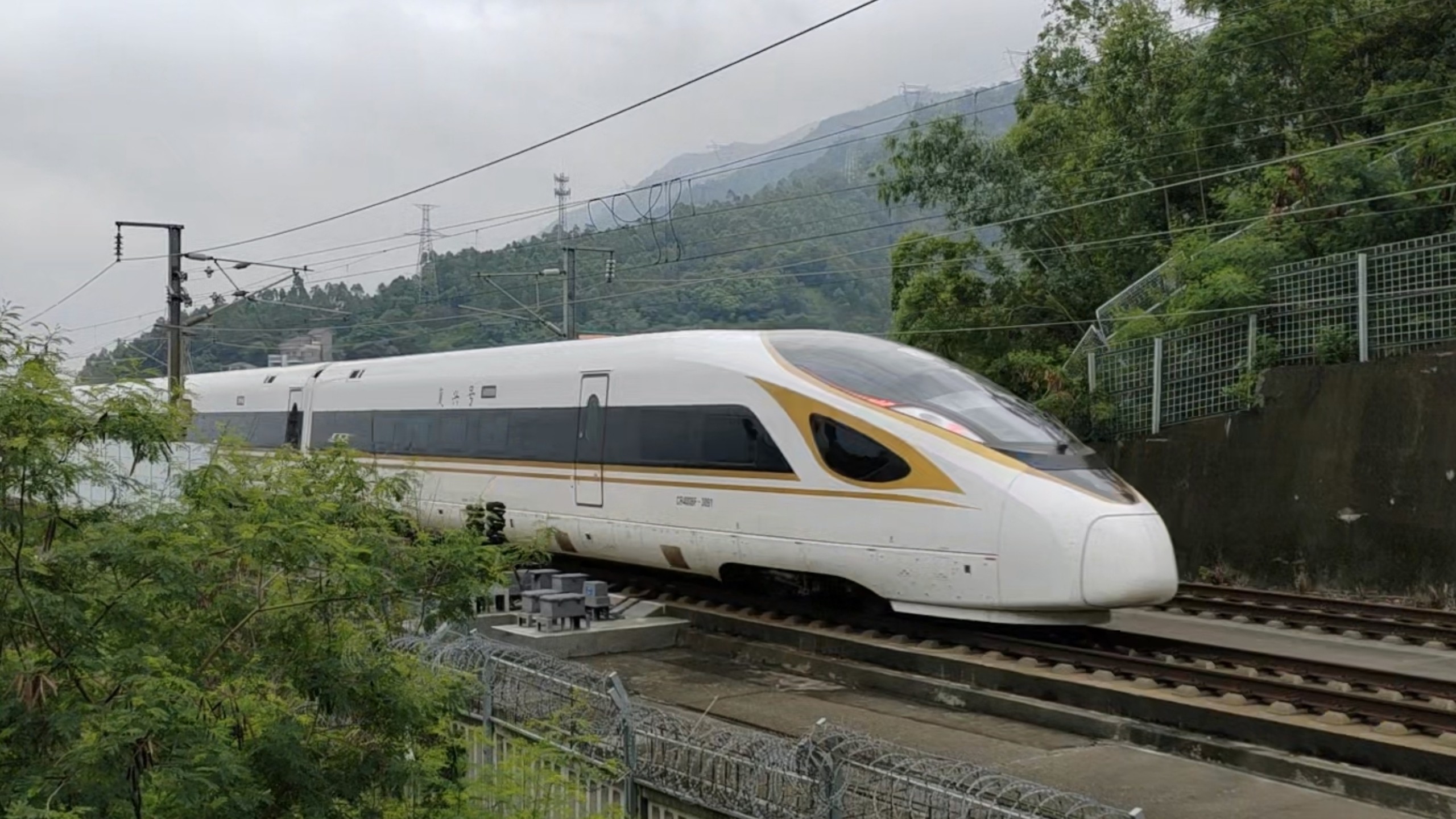 【中国铁路】CR400BF-3067+3091担当G306次列车清远站通过(香港...