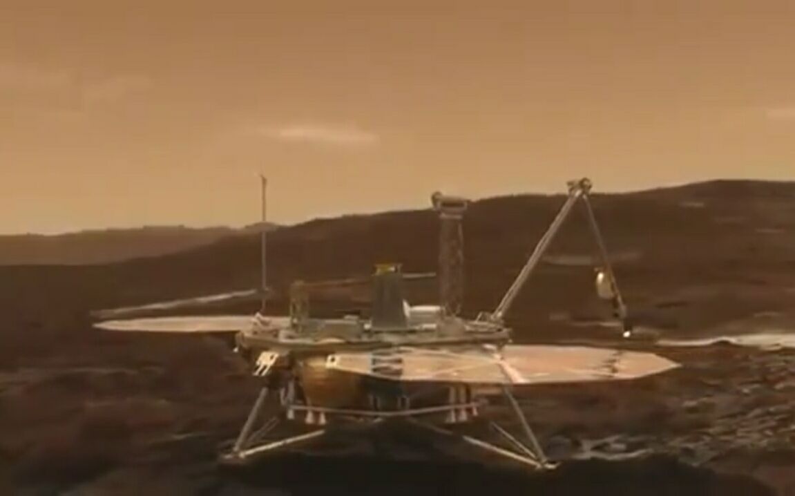 美国凤凰号火星登陆器发射以及着陆火星全过程模拟动画