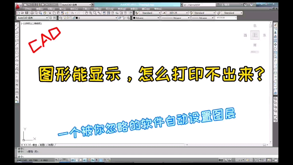 CAD:图形能显示出来,但是打印不出来?