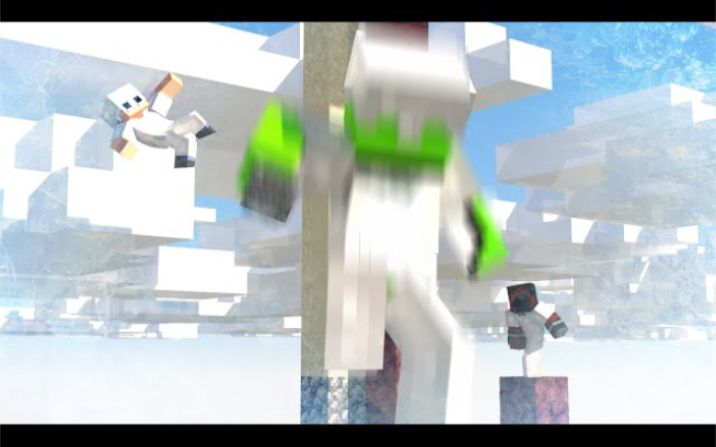 【我的世界极限逃杀】冰霜行者名场面!Minecraft小动画