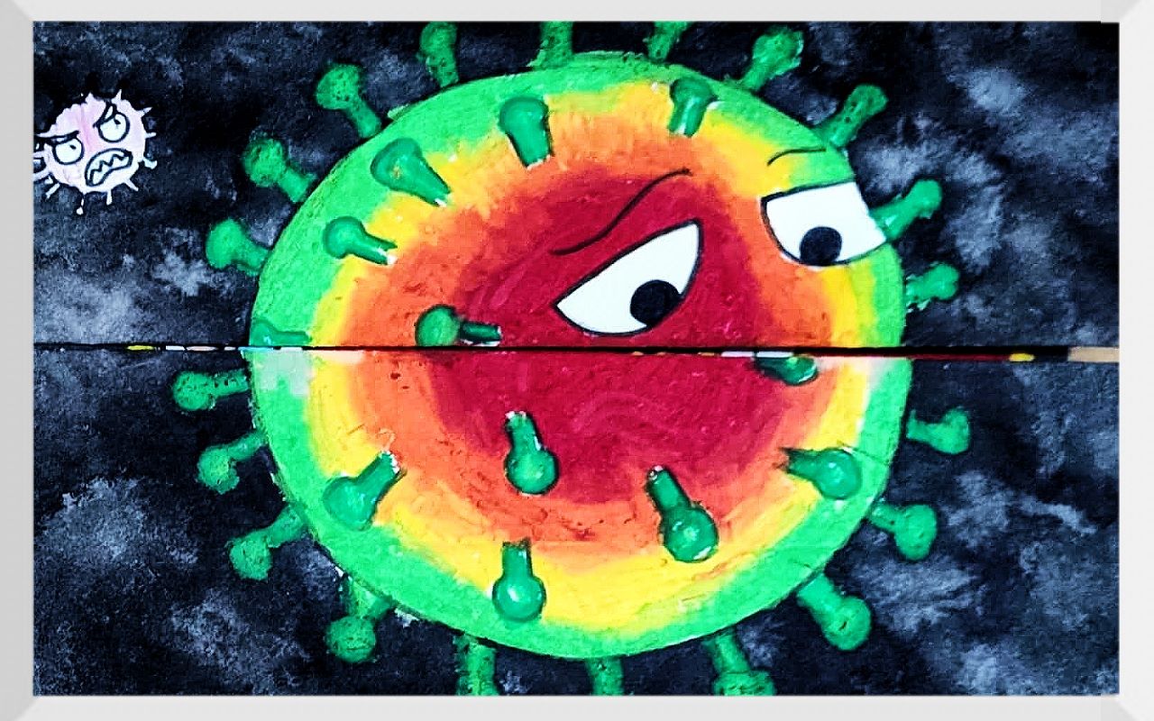 【儿童画】与封面不同的 !超人医生大战病毒