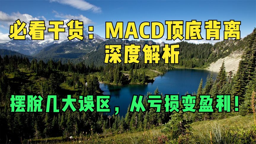 必看干货:MACD顶底背离深度解析,摆脱几大误区,从亏损变盈利!