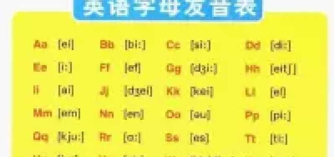 20个元音音标 26个英文字母的正确读音 英语音标入门学习 自然拼读...