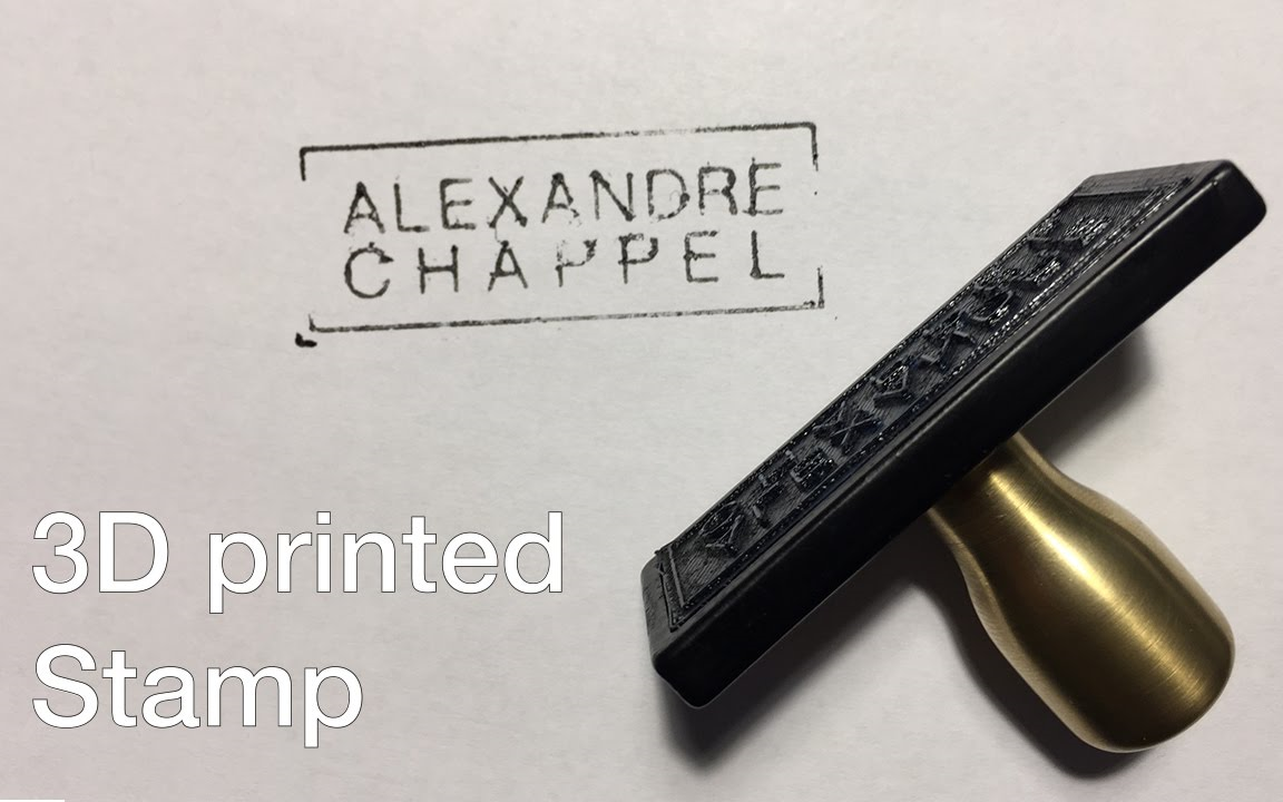 3D打印和加工图章