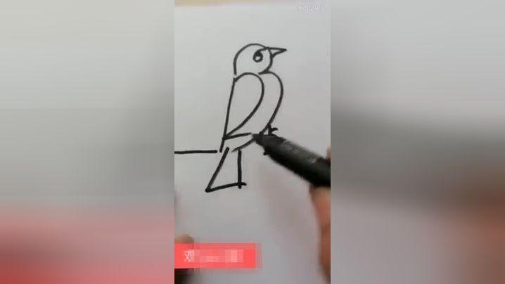 简笔画:我用数字画了一只小鸟,你能看出来有哪几个数吗?