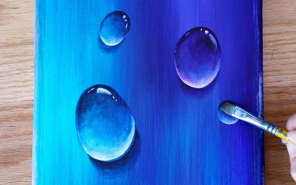 手把手教你画超写实水滴!超级简单,零基础的你想学的赶紧来看!