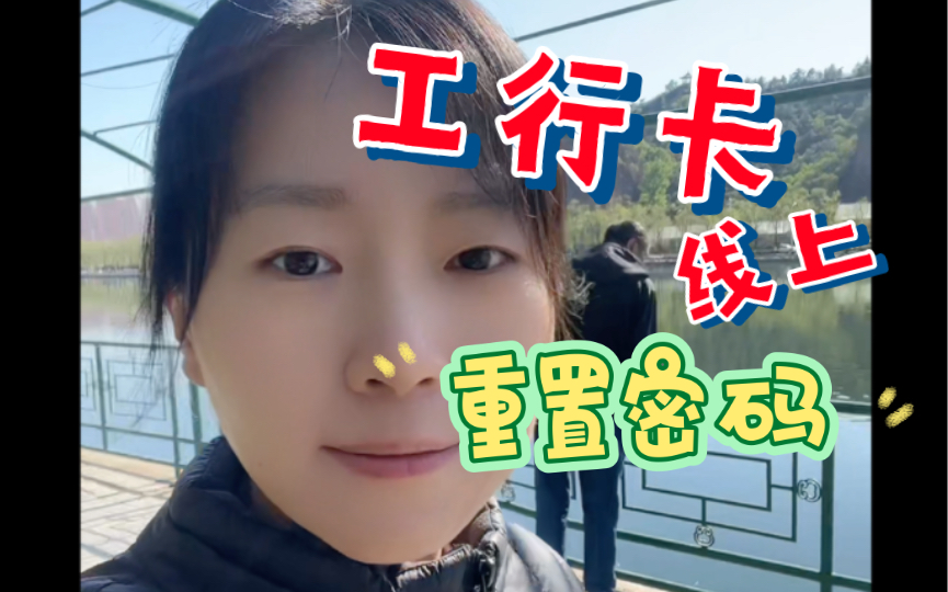 工行卡线上重置密码