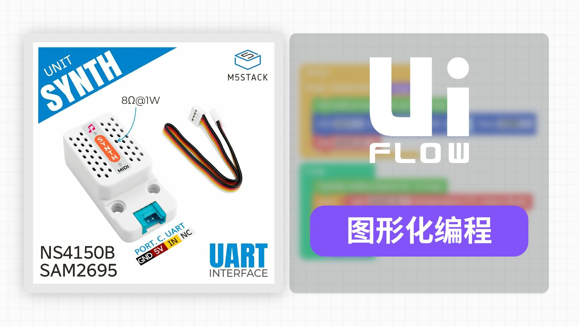 【UiFlow2 Unit 扩展教程】Unit Synch | 一款专为 MIDI 声音系统设计的...