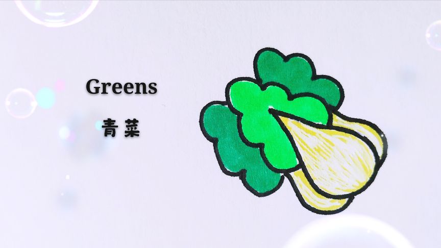 100种蔬菜简笔画图片,儿童初学画画白菜,幼儿园小孩美术课绘画