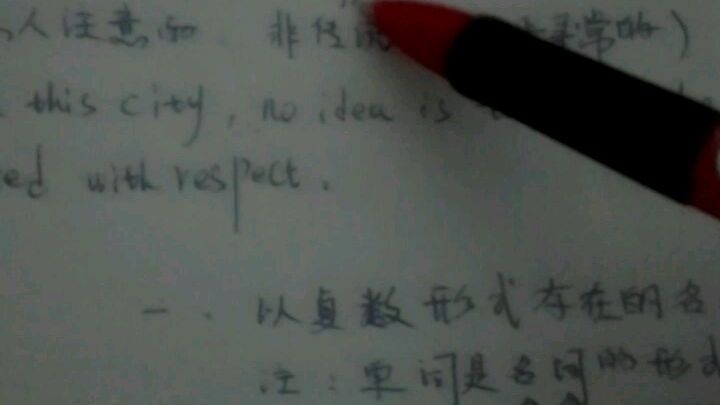 常以复数形式在句子中的名词