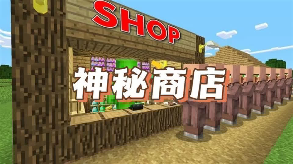 MC我的世界:在我的世界中开起了神秘商店!