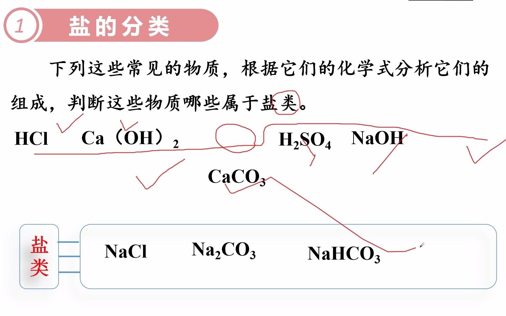 浙教版初中科学九年级上册 1.6几种重要的盐(第一课时)教学视频