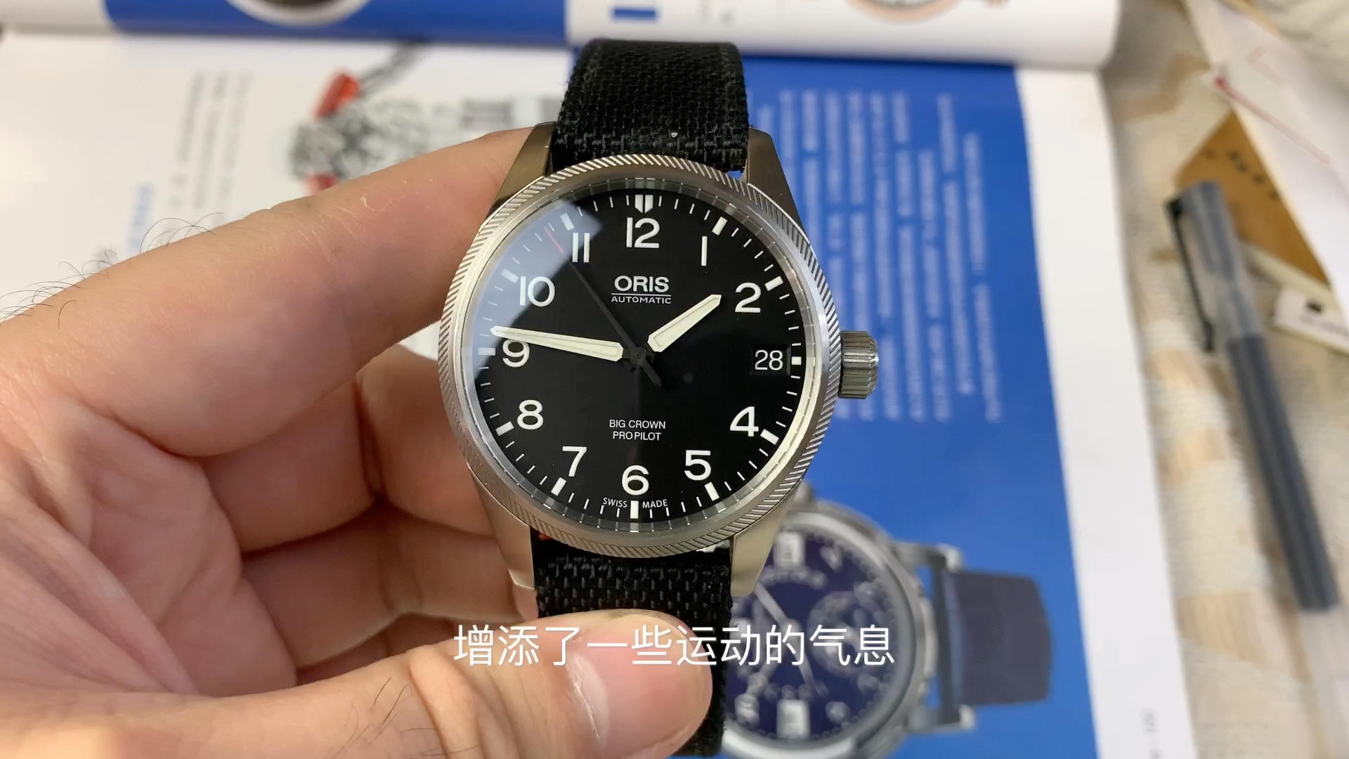 豪利时大表冠机械男表