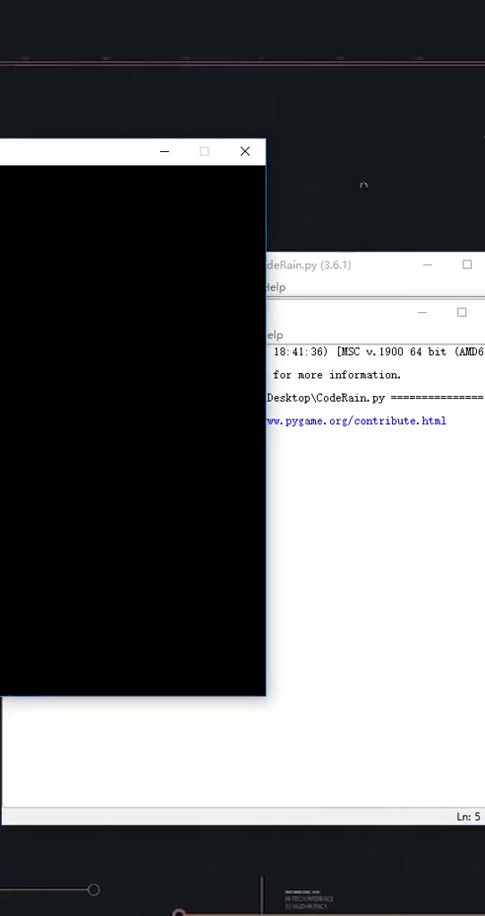 #程序员 你见过五颜六色的代码雨吗?