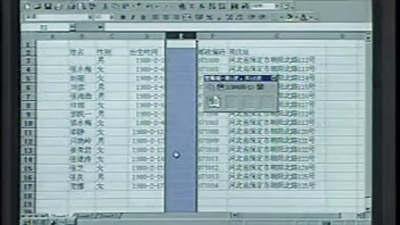 CCTV电视讲座exce2000 3编辑工作表