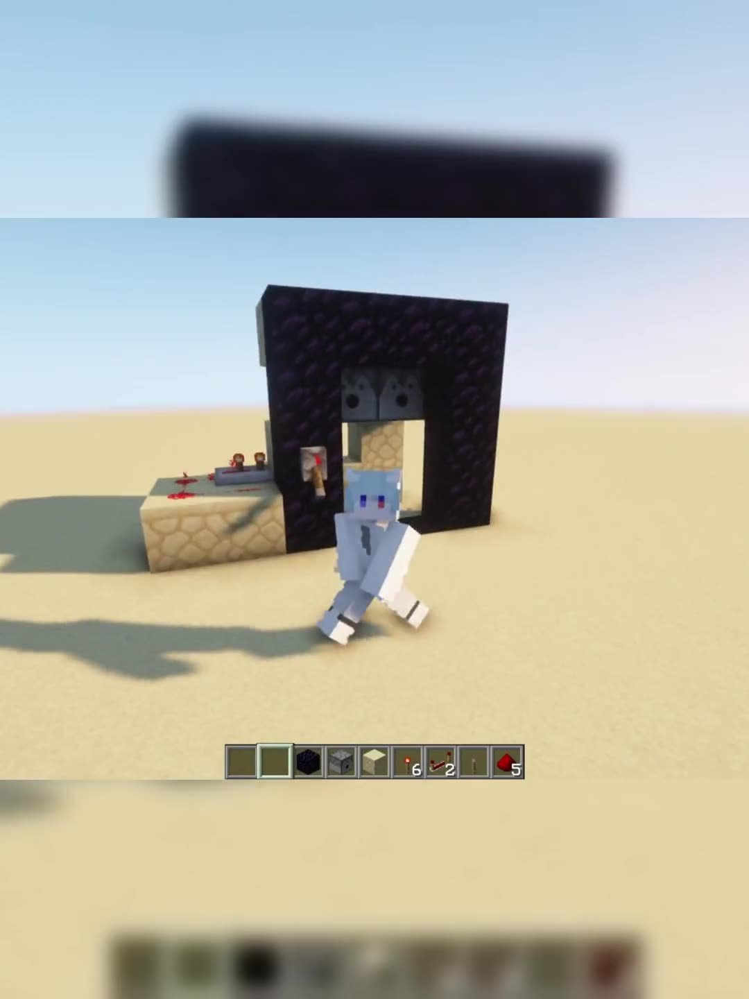 我的世界:快速建造隐藏的地狱门,学会了吗?