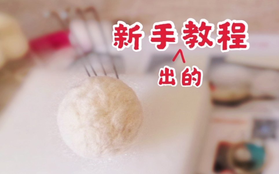 羊毛毡入门教程|零基础的新手也敢出这个?!