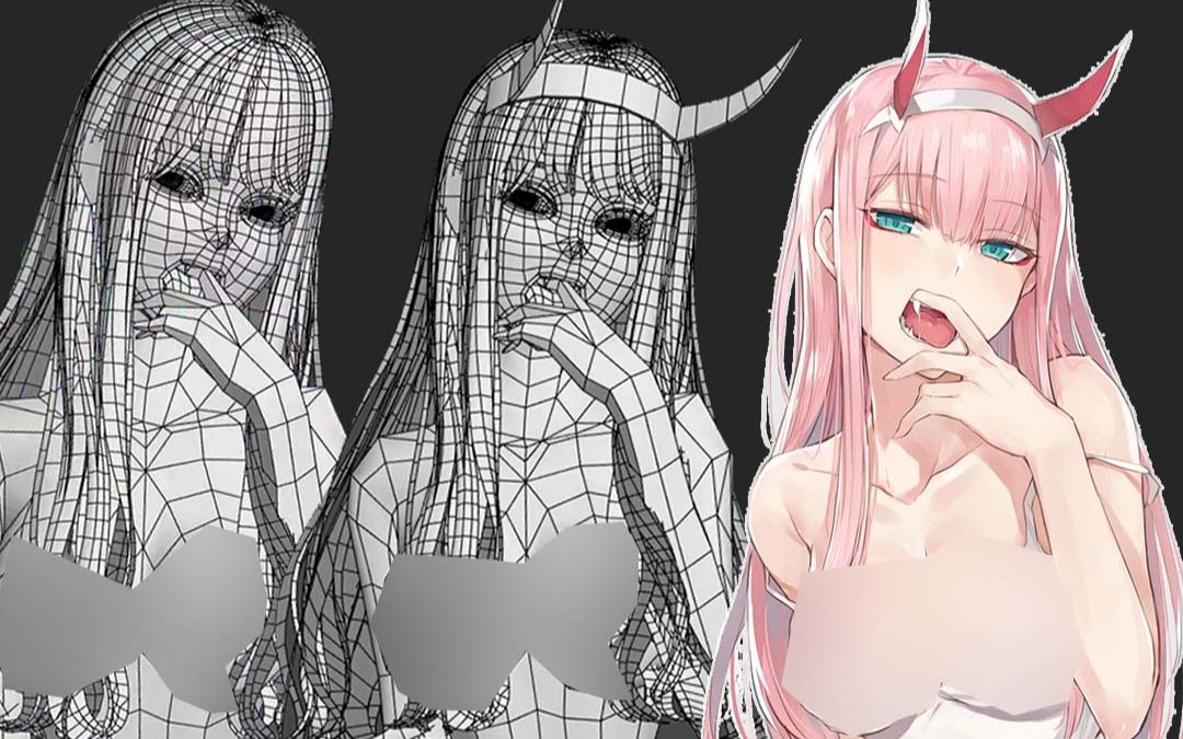 ...二次元3D角色人体完整布线讲解,教你从最简单的box制作角色建模教程