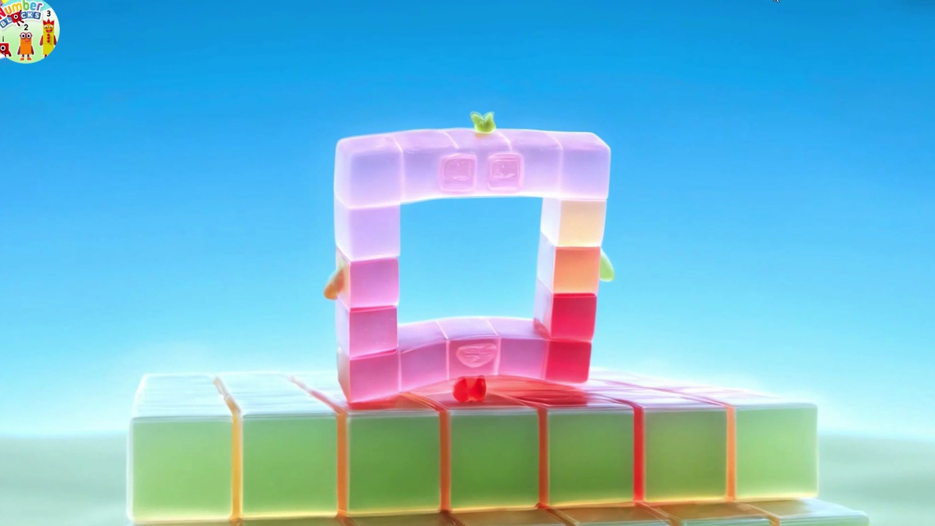 猜得出是数字方块几吗 数字积木化身果冻QQ橡皮糖 儿童益智动画短片