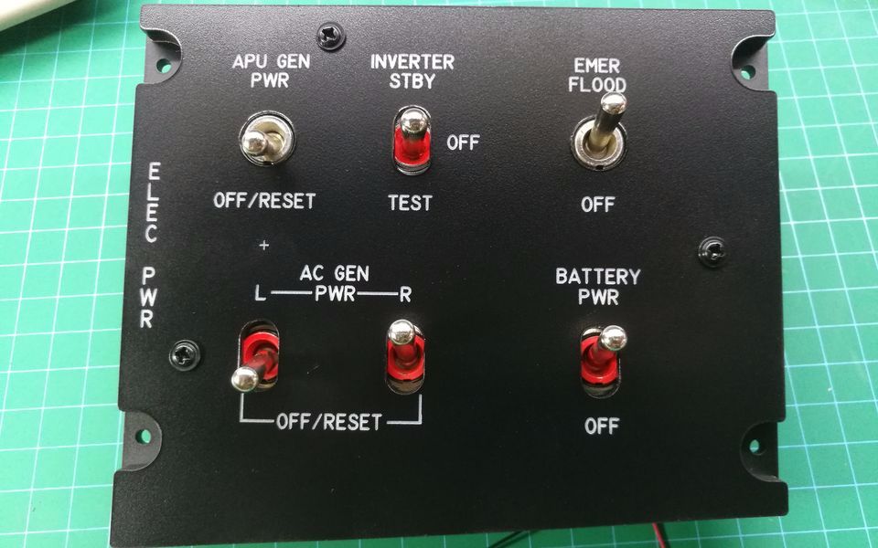 自制 模拟飞行 DCS A10C 电源 座舱盖 登机梯 面板 测试