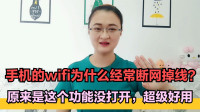 手机的wifi经常断网掉线，原来是手机里面的这个开关忘记打开了